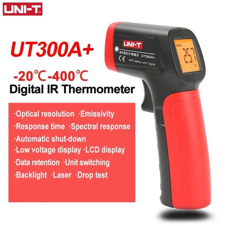 UNI-T UT300A+ LASER Infrared Thermometer Handheld Thermometry Digital ...