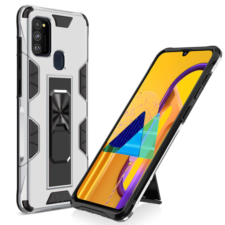 For Samsung Galaxy M31/M30S/M21 Phone Case Armor Magentic Ring Car ...