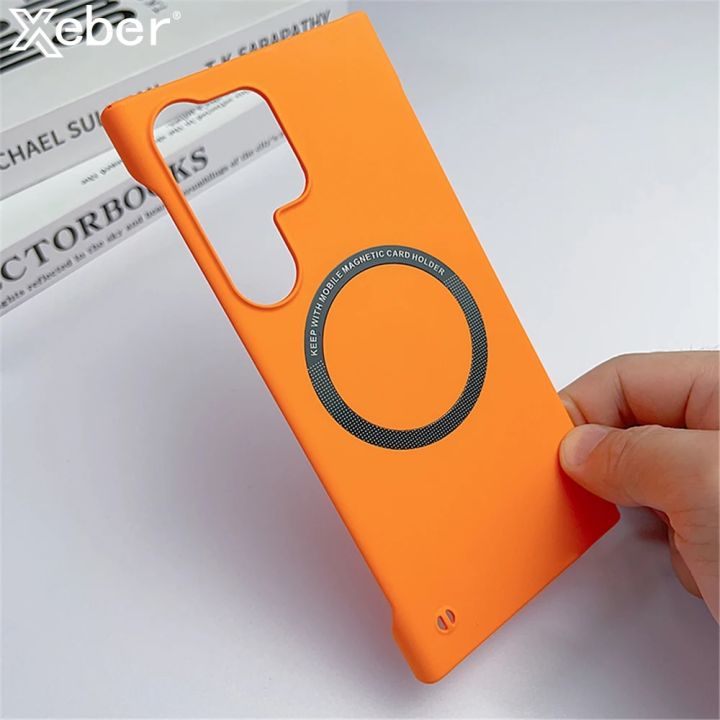 Luxury Ultra Thin Frameless Magnetic For Magsafe Case For Samsung S24 S23 Ultra S22 Plus S21 S20 ...