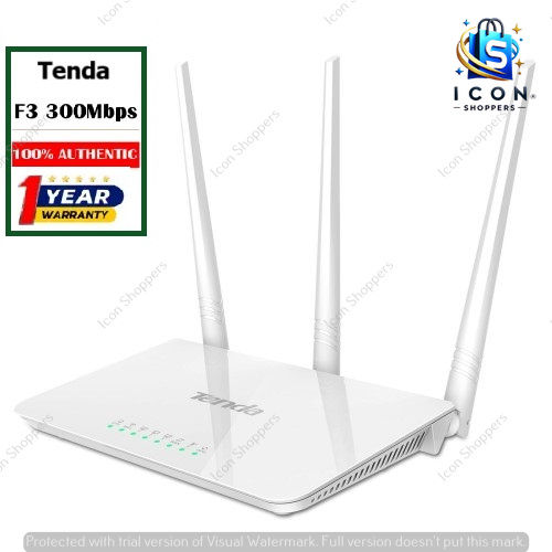 Tenda F3 Wireless Wifi Router 300Mbps, Router - Wifi Router | Daraz.com.bd