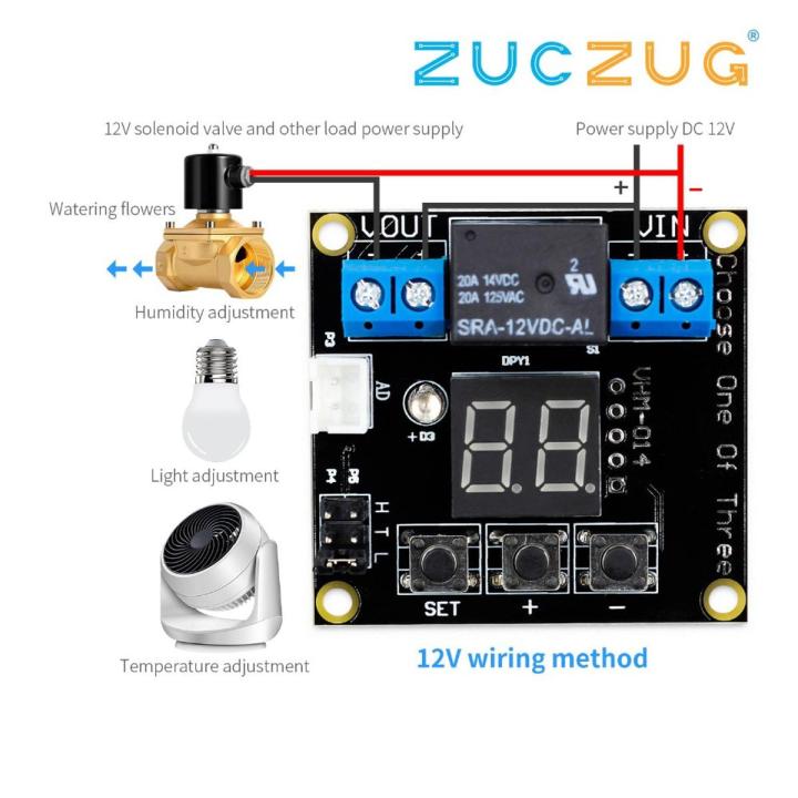 12V Soil Humidity Sensor Controller Irrigation System Automatic ...