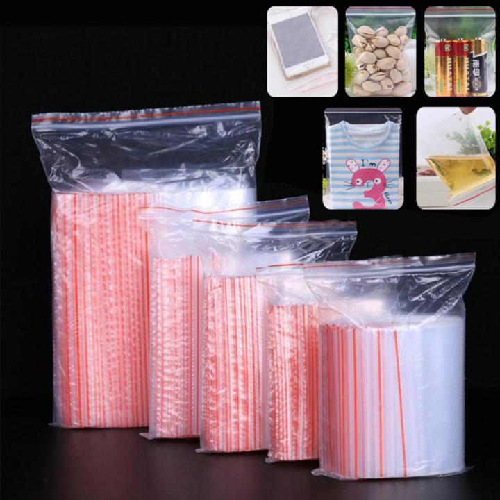 100Pcs Mini Zip lock Baggie Storage Plastic Packaging Jewelry Bags ...