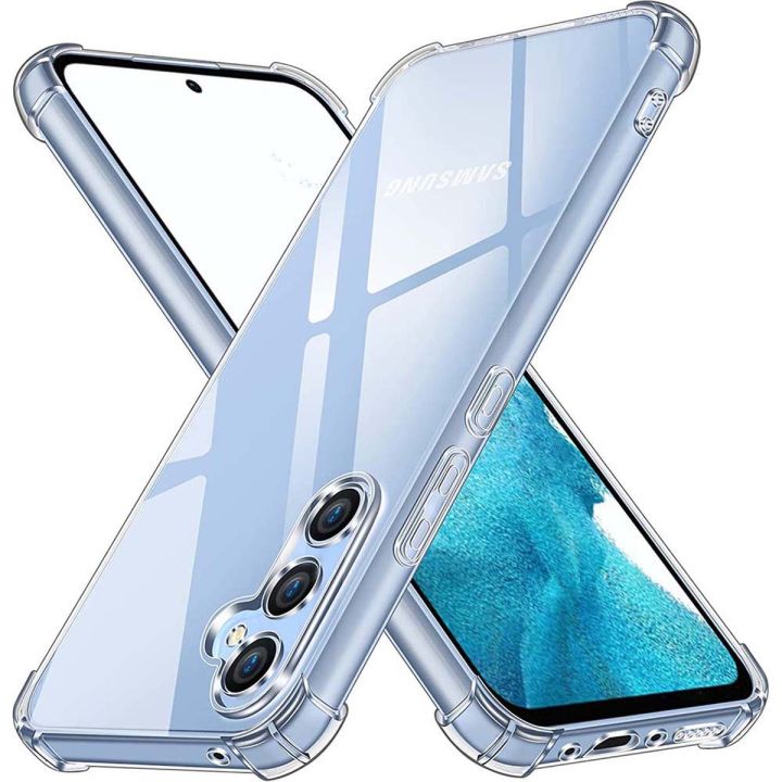 Shockproof Clear Silicone Soft Back Case For Samsung Galaxy A15 4G A25 5G A35 5G A55 A05S A04 ...