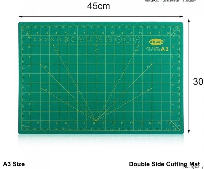 Cutting Mat Double-sided Non Slip Printed Grid Quality Cutting craft ...