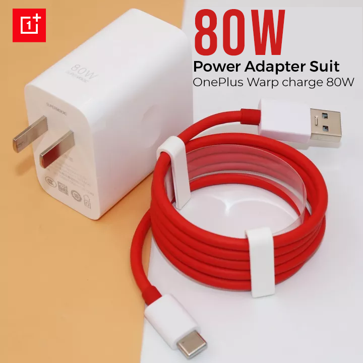 OnePlus 80W SuperVOOC Adapter with Type C Cable | Daraz.com.bd