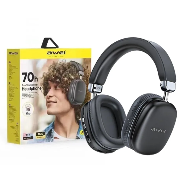 Awei AT7 True Wireless Hifi Overhead Earphone with 70hour music ...