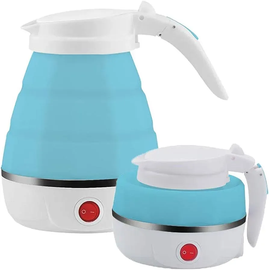 Electric Kettle Folding Electric Port Portable Travel Camping Kettle ...