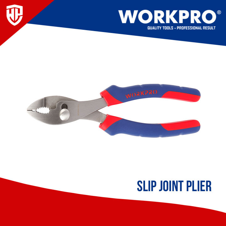 Workpro Slip Joint Plier with Comfort Grip Handle and Drop Forged Steel ...