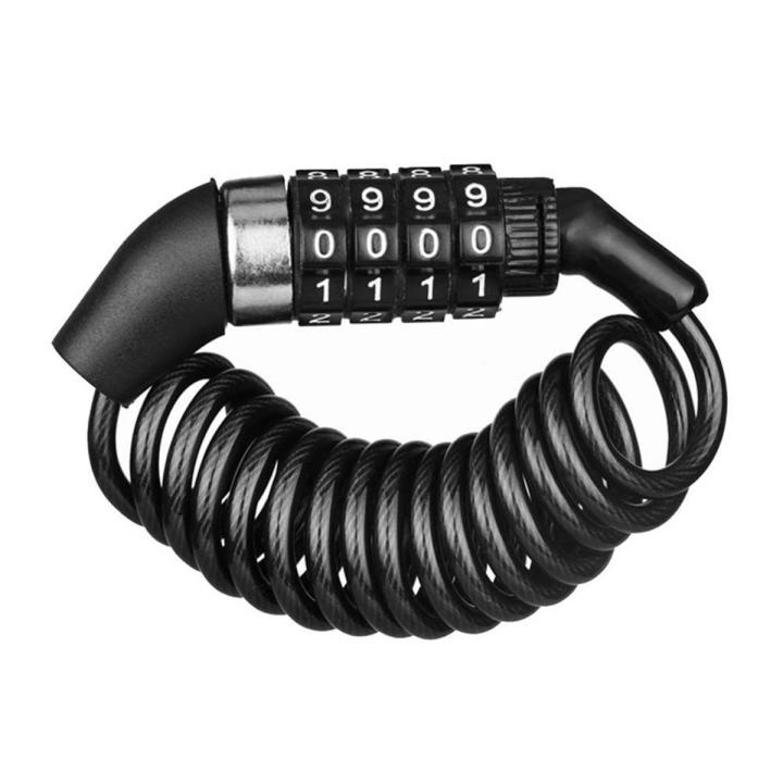 Helmet Lock Chain 4 Digit changeble Password Handlebar Lock | Daraz.com.bd