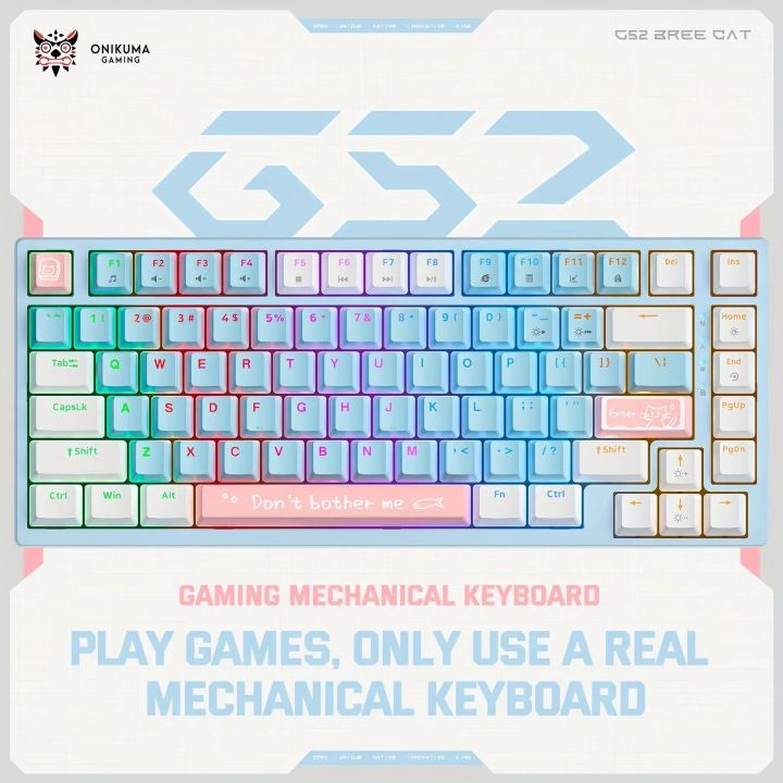 Onikuma G52 Portable Fashion Wired Gaming Keyboard with LED Backlit ...