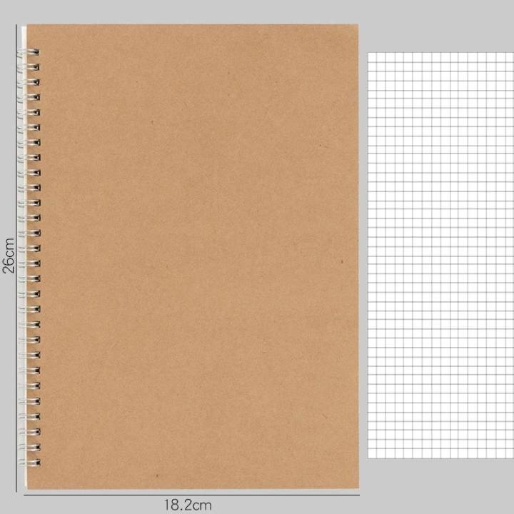 A4/A5/A6 Coil Notebook Lined Dots Blank Grid Paper Journal Book For ...