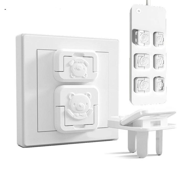 10Pcs Cartoon Bear Power Socket Cover for Baby Safety Anti Electric ...