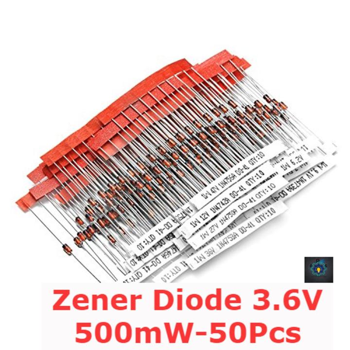 Zener Diode 3.6V 500mW-50Pcs | Daraz.com.bd