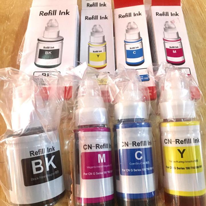 Canon GI-790 Ink Set for Canon Printer Pixma G1000, G1010 (Compatible ...