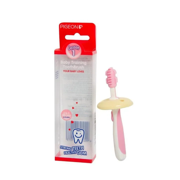 Pigeon,Training Tooth Brush for Kids, Light Pink color | Daraz.com.bd