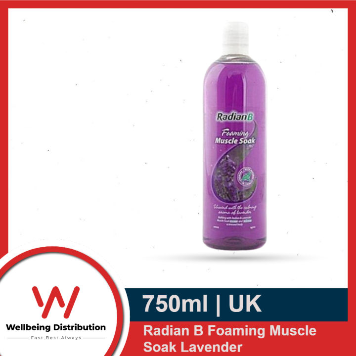 Radian B Foaming Muscle Soak Lavender 750ml Body Soaps & Shower Gels ...