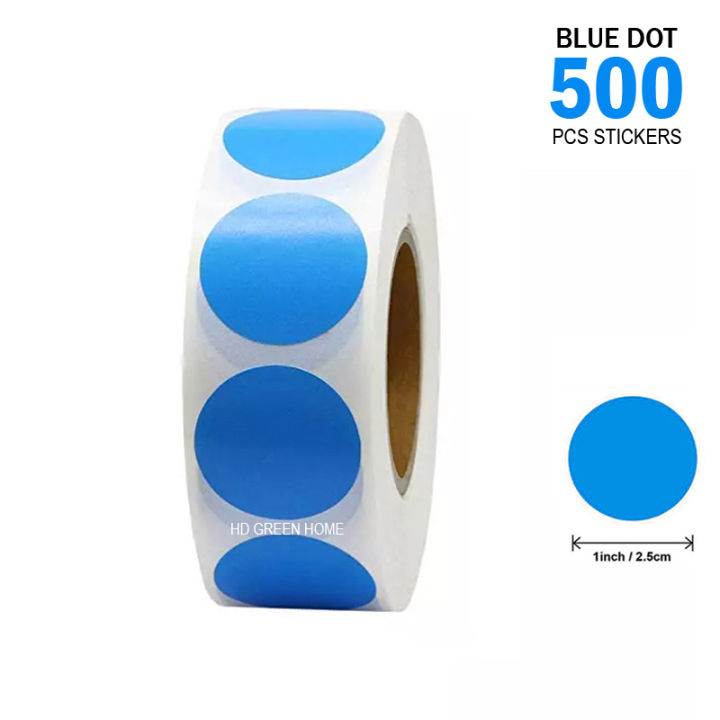 500 pcs x 2.5cm Round Dot Sticker Self Adhesive Color Coding Label ... 500 pcs x 2.5cm Round Dot Sticker Self Adhesive Color Coding Label ...