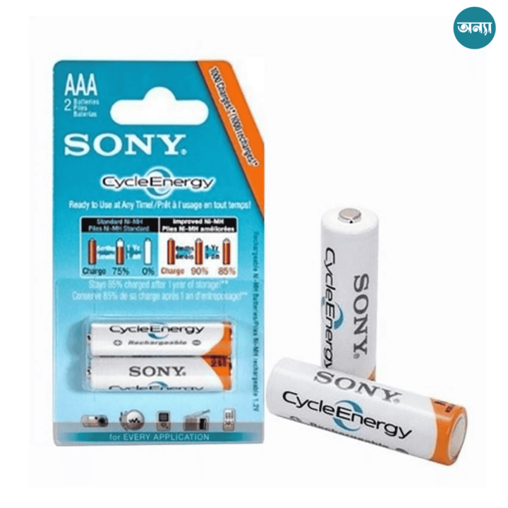 Sony Ni-MH AAA 1.2V 4300mAh Rechargeable Battery | Daraz.com.bd