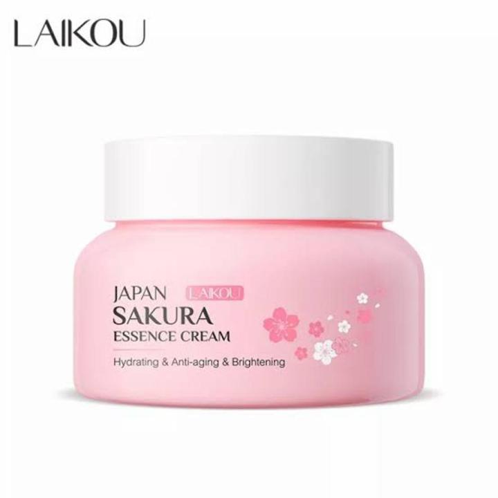 LAIKOU Japan Sakura Essence Cream Whitening Anti-aging Skin Rejuvenating Moisturizer- 60gm ...
