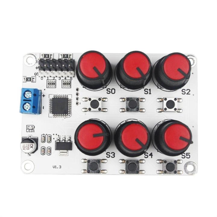 HIWONDER 6 Way Rotary Knob Servo Driver Steering Gear Controller Board ...