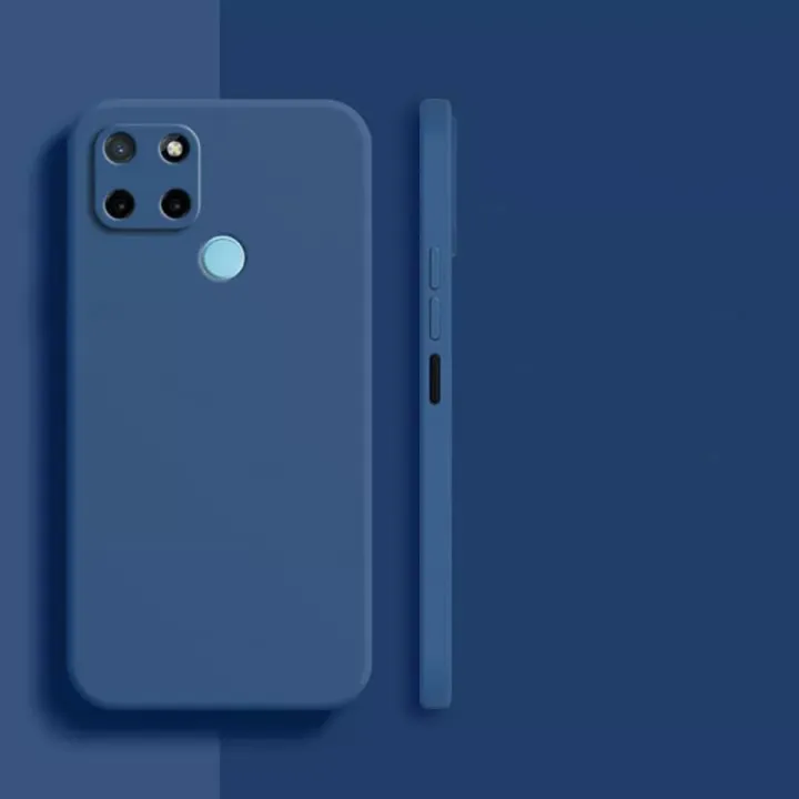 For Realme C12/C25/C25S/Narzo 30A Silicon Back Cover With Riband Soft ...