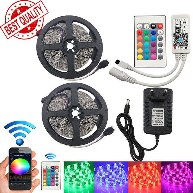 LED Strip Lights RGB Waterproof Flexible Ribbon DC 12V 2835SMD Wifi ...