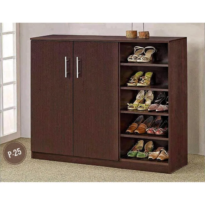 Furnitureshala Stylish shoe reck with two cabinets Made Of Melamaine ...