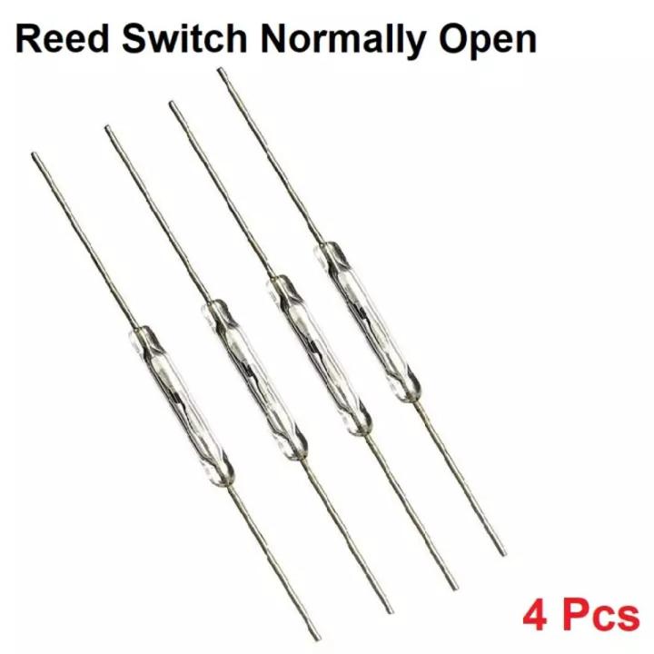 4 Pcs Reed Switch Sensor Normally Open DIY Magnetic Reed Switchs ...