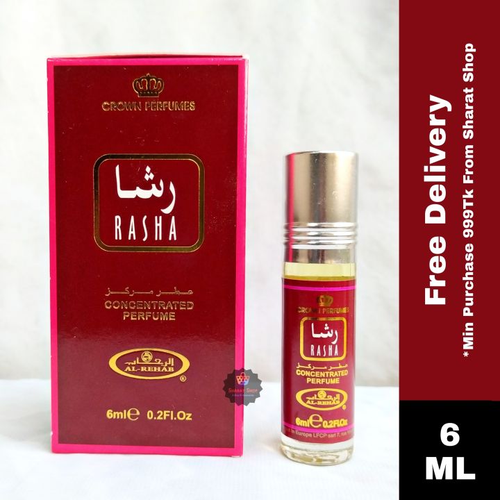 Rasha by Al Rehab Attar for Men and Women Concentrated Perfume Long ...