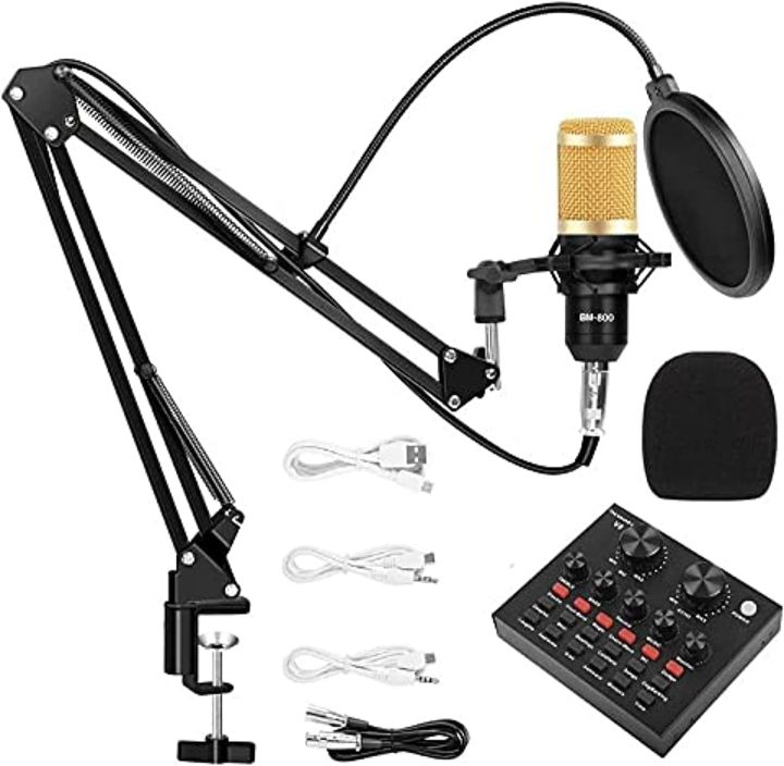 Generic V8 Sound Card with BM-800 Condenser Microphone - 3.5 mm, Hyper ...