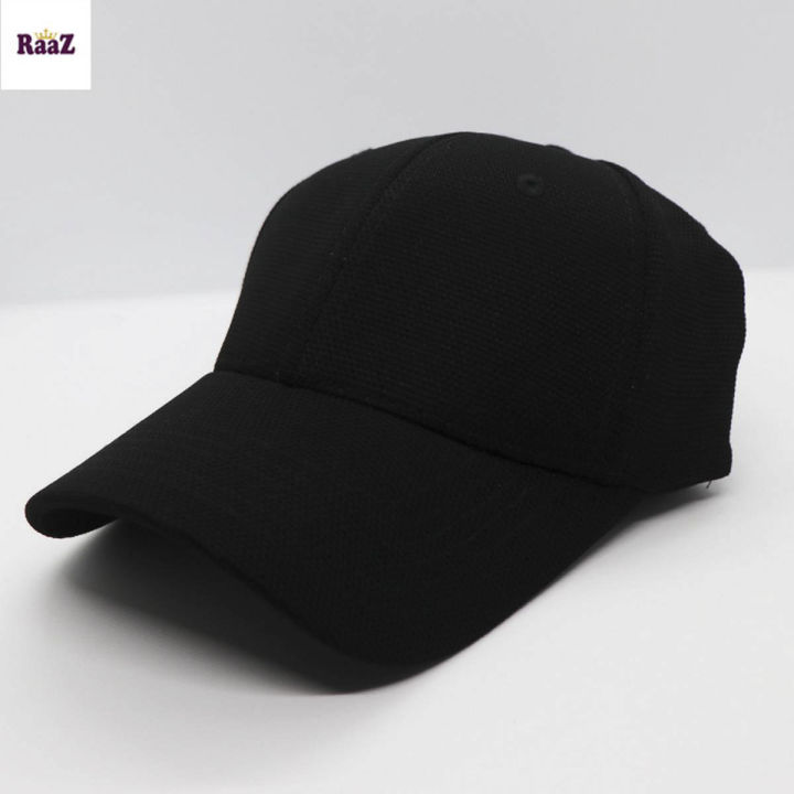 Full Black FLEXFIT Bon Cap For Men | Daraz.com.bd