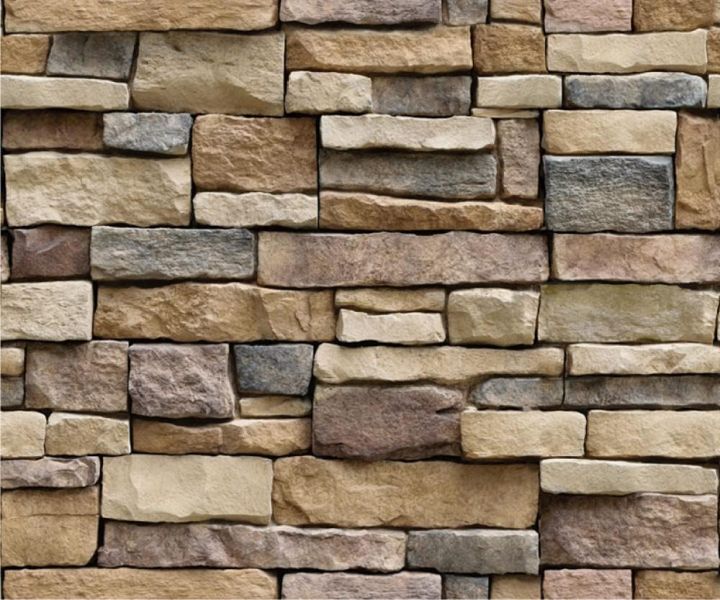 3D Waterproof Brick Stone Effect Wallpaper (45x100cm) Home Self ...