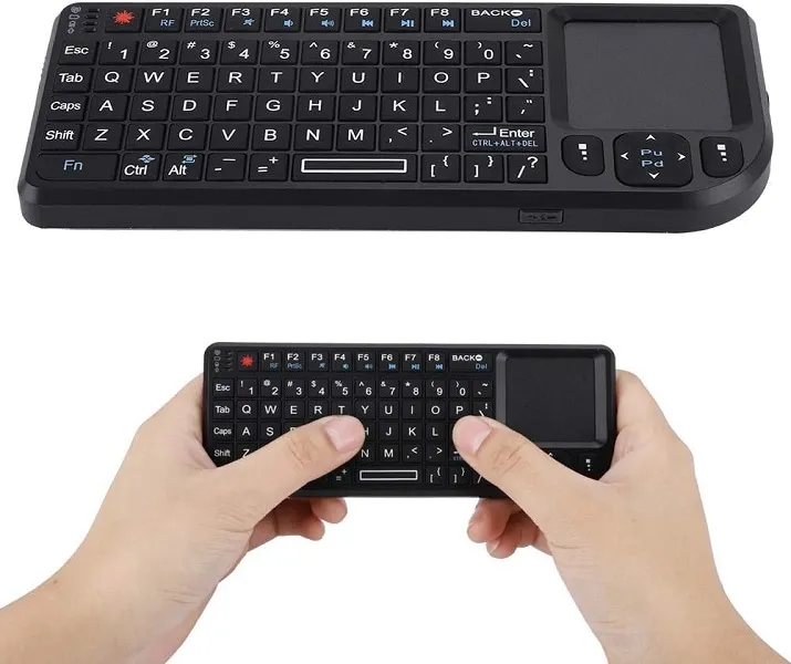 X1 Ultra Mini Wireless Keyboard With Touchpad Rechargeable Handheld | Daraz.com.bd