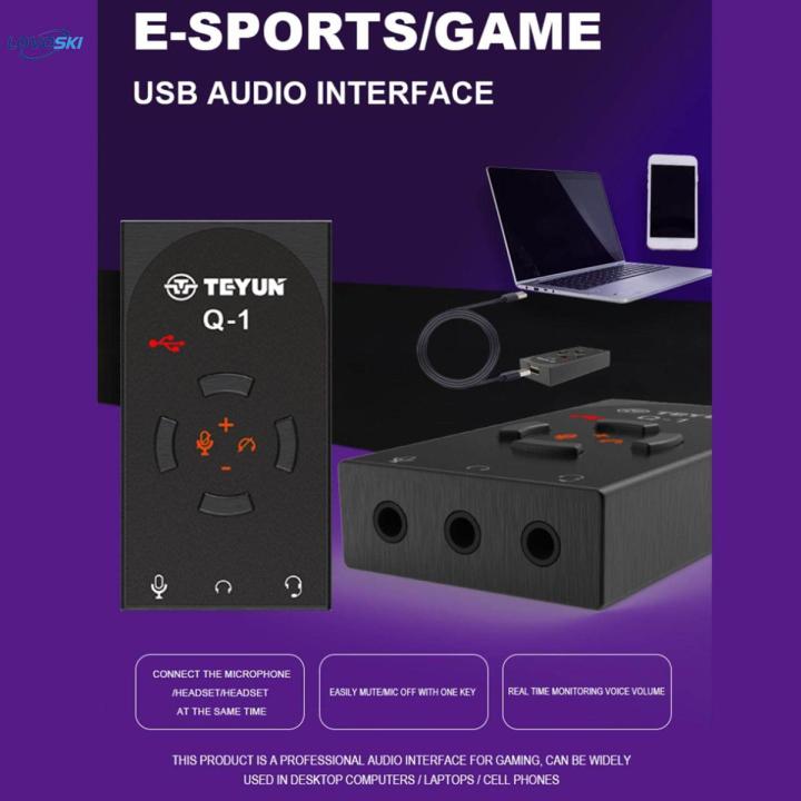 USB External Sound Card with 7.1 Surround Sound Accessory Portable ...