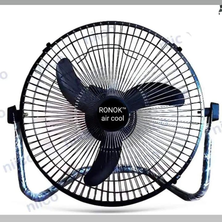 Ronok Air Cool 12" Inch Soundless High Speed walter fan with Six months ...
