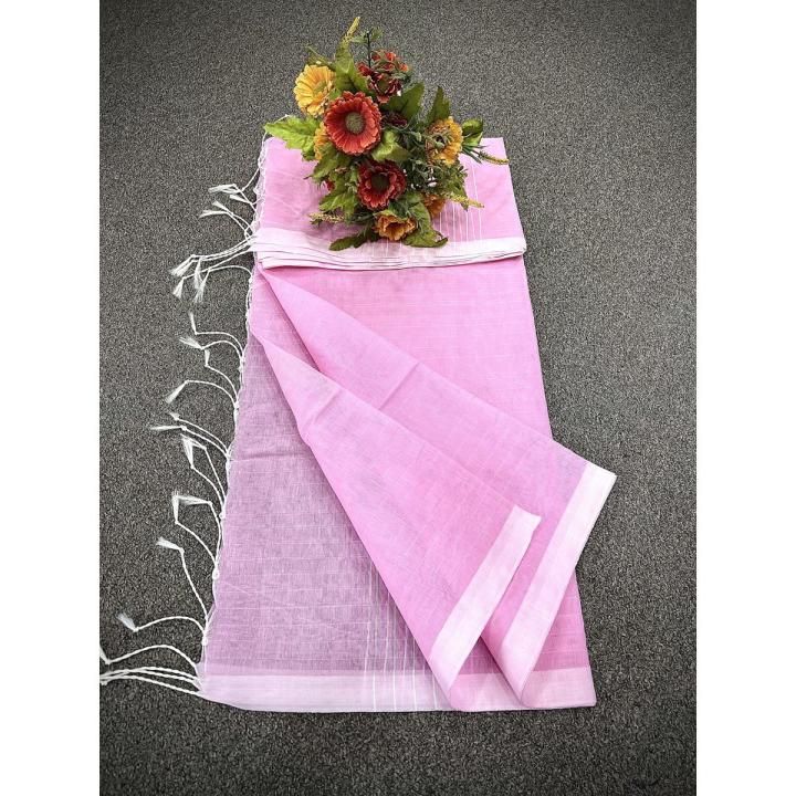 Pink color silk orna for Women ( Made by Tant ) (from Tangail) | Daraz ...