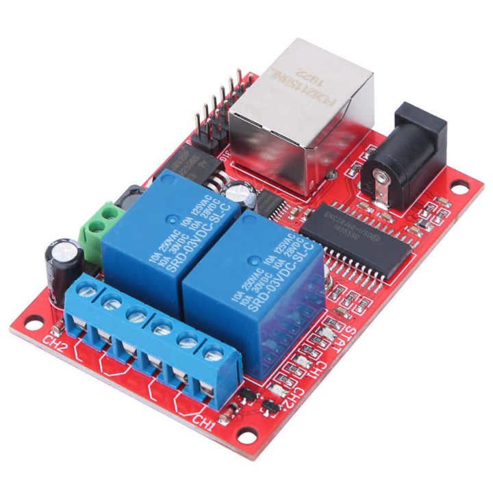 Controller Module LAN Ethernet High Quality 2 Way Relay Board Delay Switch DC5V-24V | Daraz.com.bd
