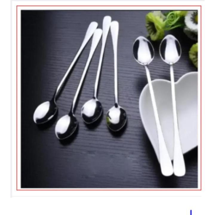 Stainless steel Long Pickle/Tea Spoon (12pcs) | Daraz.com.bd