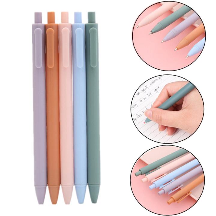 1/5Pcs Creative Cute Simple Small Fresh Gel Pen Kawaii Quick Drying ...