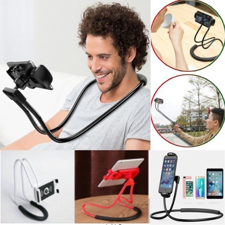 Neck Hang Mobile Phone Holder Universal Flexible Mount for Smartphones ...