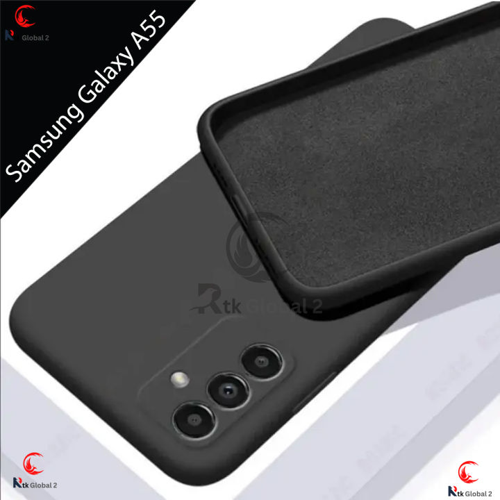 For Samsung Galaxy A55 Matte Finish Silicone Phone Cases with Inside ...