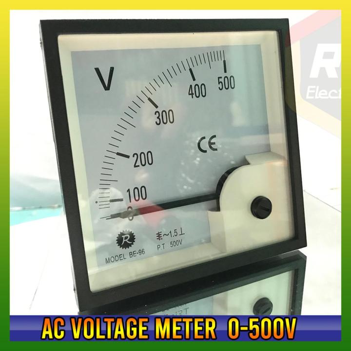 AC ANALOG VOLTAGE METER 0-500 VOLT / AC PANEL VOLT METER SQUARE | Daraz ...