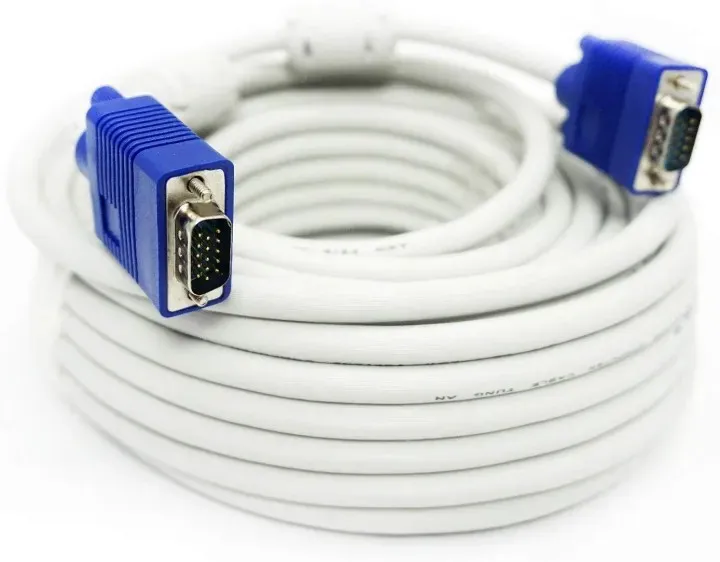 Hi qoality VGA to VGA Cable 20 Meter White Best Resolution: 1024 x 768 ...