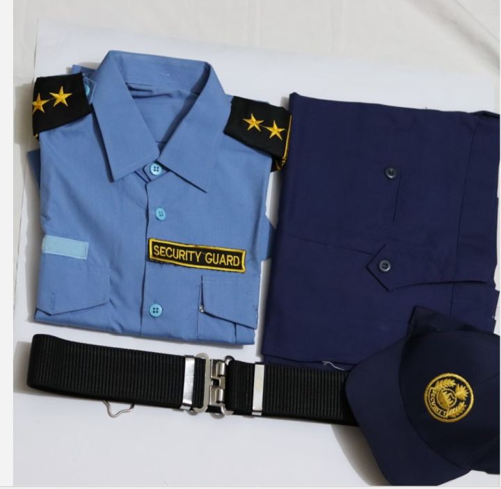 Security Guard Uniform Sky blue shirt Blue pant Full Set - Guard Dress ...
