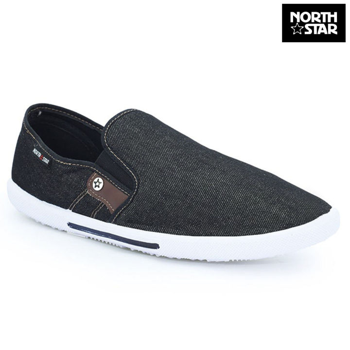 North Star PU Casual Shoe For Men - Black | Daraz.com.bd