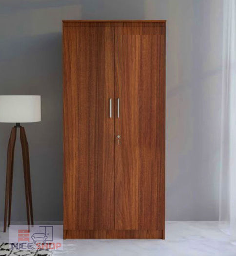Teak Cherry 2 Door Almirah, Partex MDF Laminated Board Secure big size ...