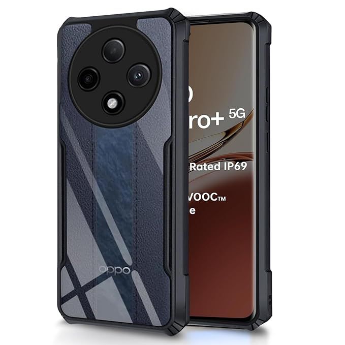 OPPO F27 Pro Plus 5G Protective Black Border Crystal Clear Xundd Mobile ...