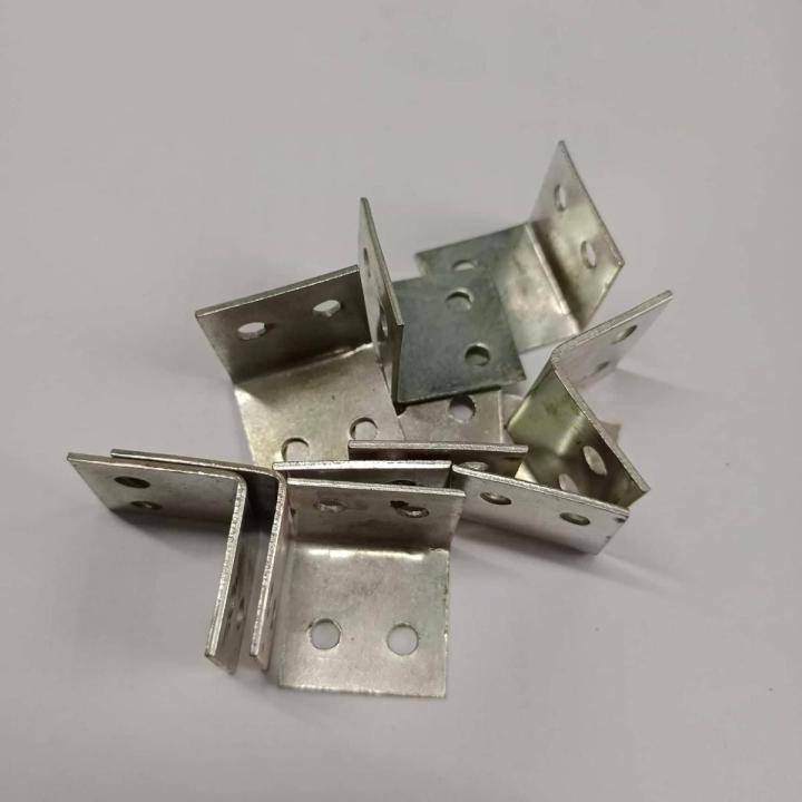 100 pcs 4 hole Small MS Corner Braces Angle Brackets Silver | Daraz.com.bd