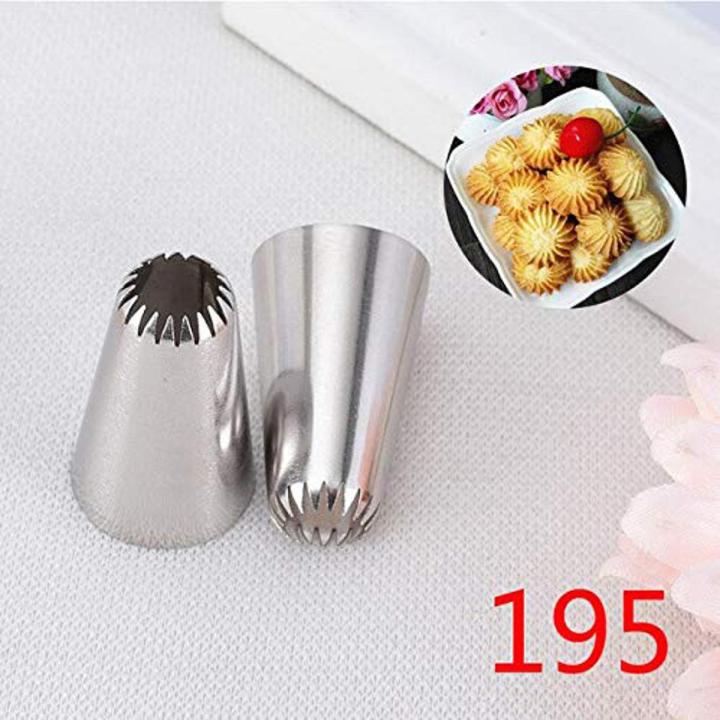 195 Large Icing Piping Nozzle Stainless Steel Pastry Tools Cupcake ...