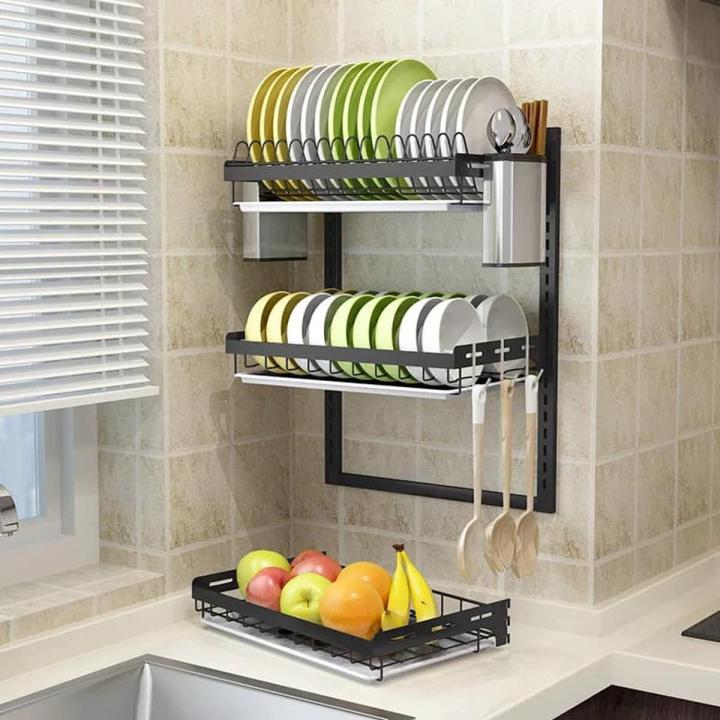 Wall Fitting Kitchen Dish Rack.. | Daraz.com.bd